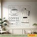 Minimalise Coffee Decals Restaurant Decor, Beautiful Coffee Line Art ...
