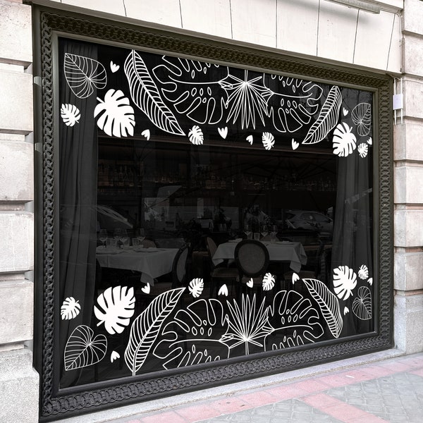 Leaves Window Decals - Etsy