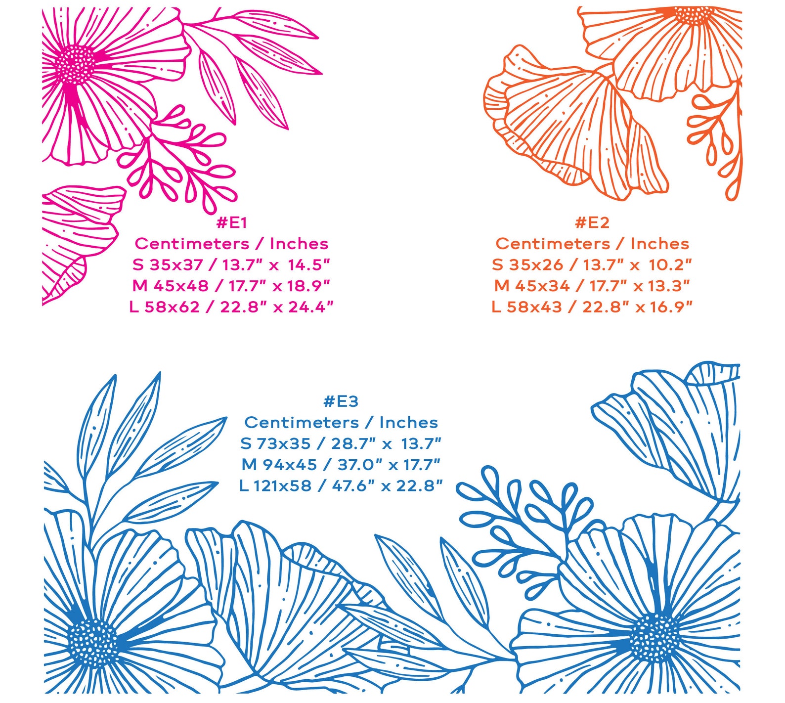 Flower Outline Decals Flower Decal for Shop Window Display - Etsy UK