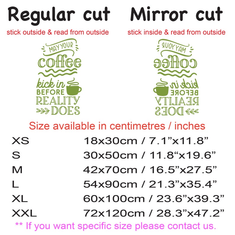 Large Coffee Quote Decals Restaurant Decor Beautiful Coffee - Etsy