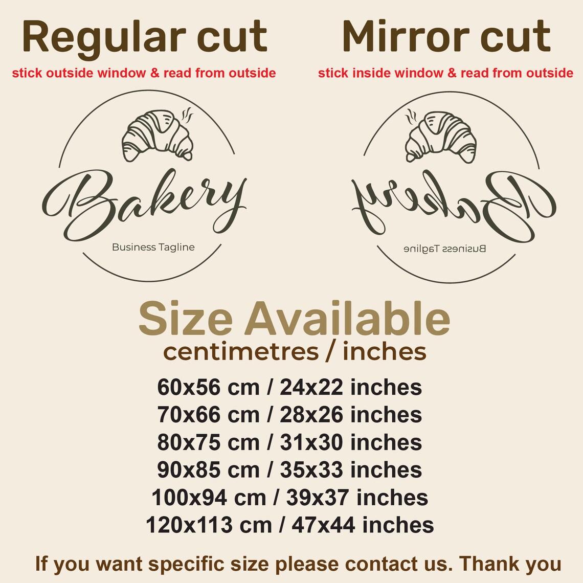 Bakery Pastry Logo Vinyl Decal Business Sign | Bread Croissant ...