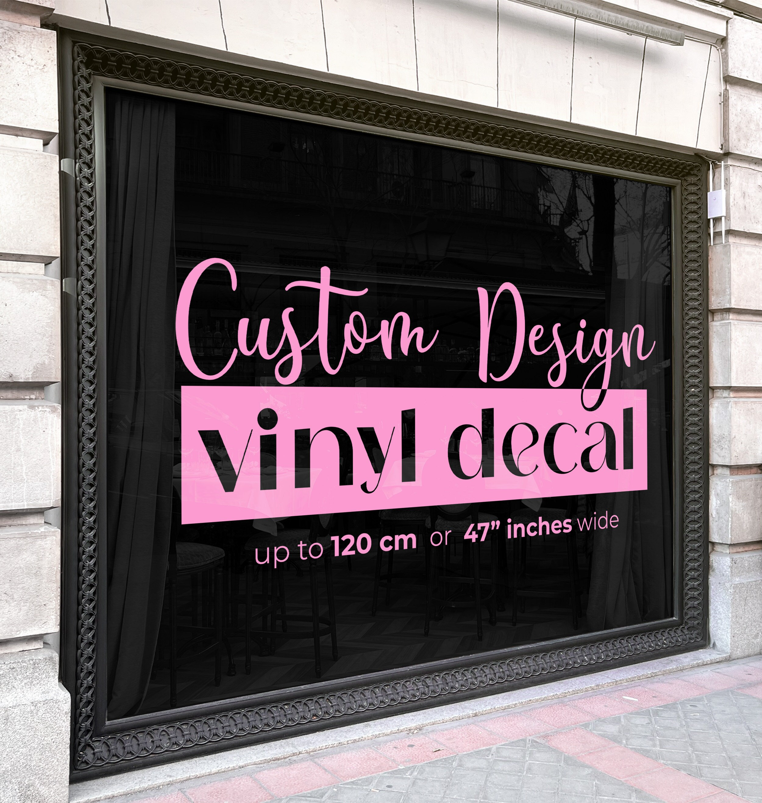 Custom Business Logo Vinyl Decal via DHL Express Within 2-3 Days - Etsy