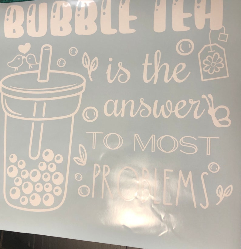 Front Shop Bubble Tea Decal Shop Window Decor Boba Tea - Etsy