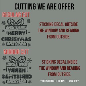 Christmas Present Gift Box Window Decoration Sticker, Merry Christmas ...
