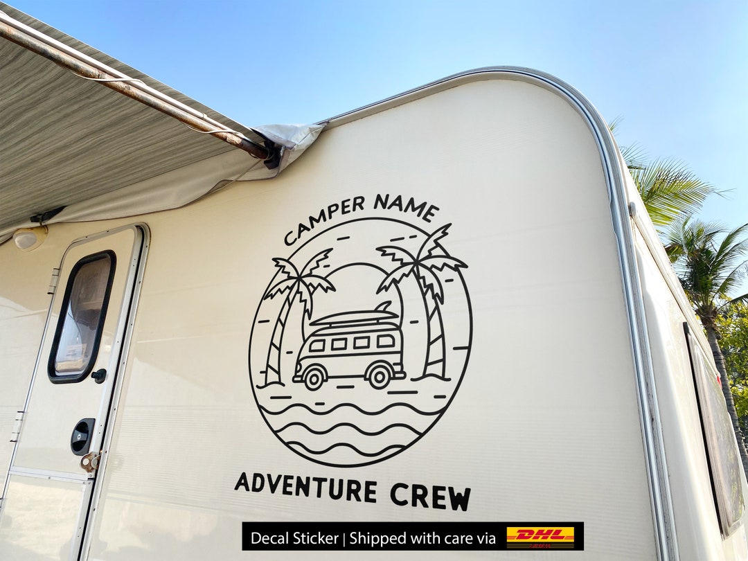 Personalized Vinyl Decal for Cars & Camper Vans - Custom Name Lettering ...