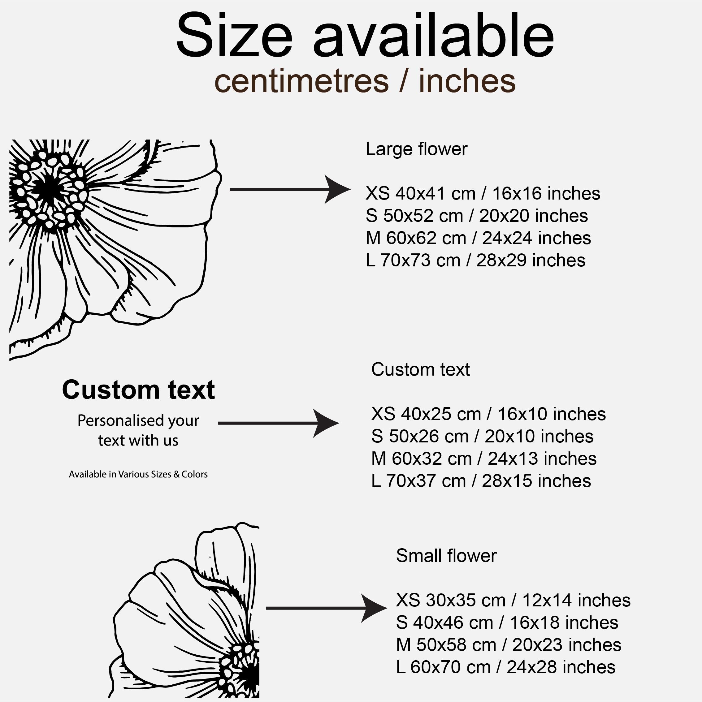 A Whole Set of Poppy Flower Corner Outlines With Custom Text Business ...
