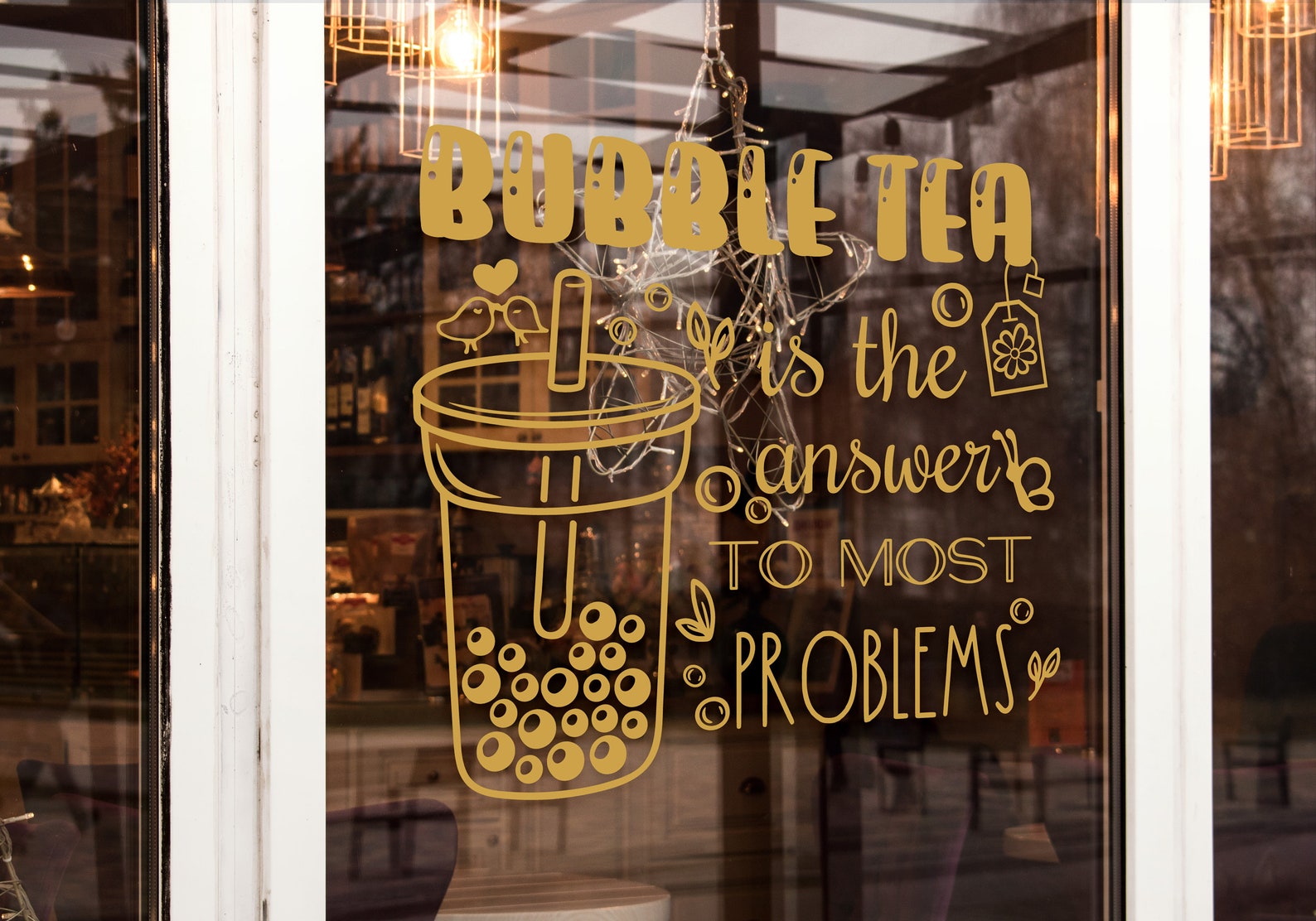Front Shop Bubble Tea Decal Shop Window Decor Boba Tea - Etsy Australia