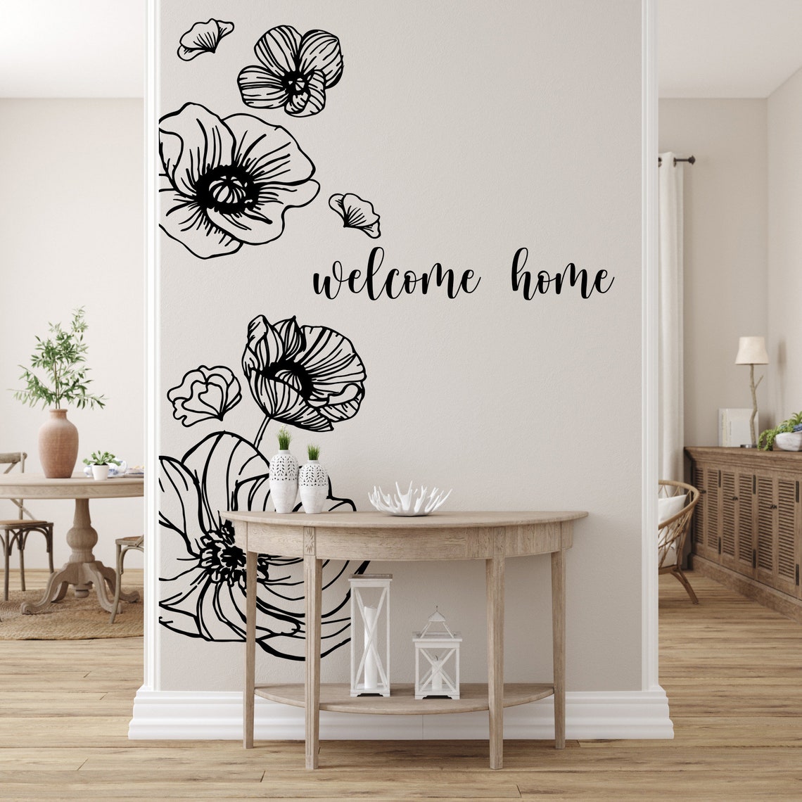 Flower Decals for Shop Display Window Window Decoration - Etsy