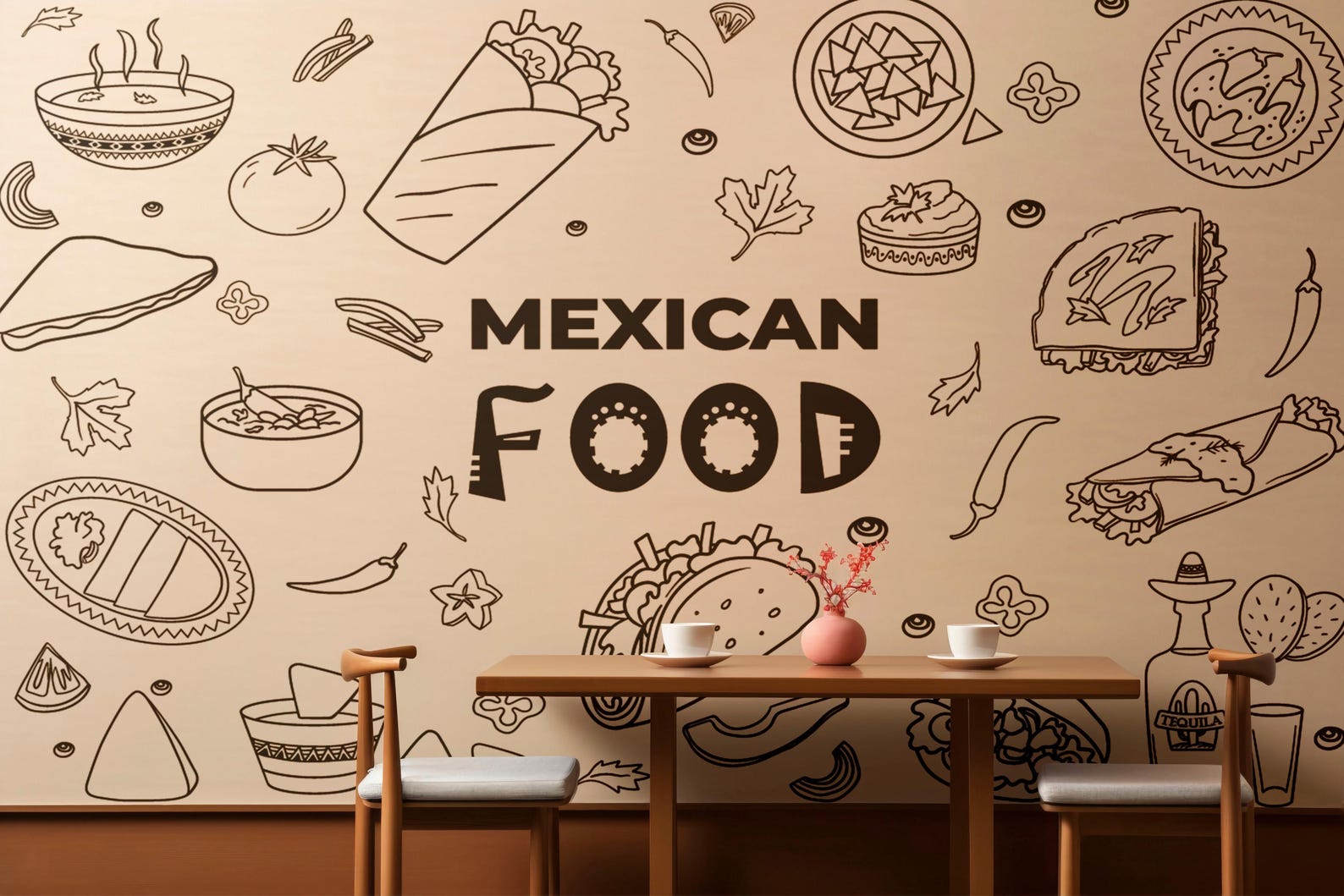 Mexican Food Vinyl Decal Stickers – Perfect for Restaurants Display ...