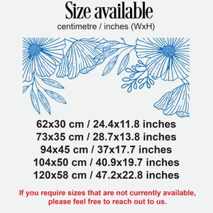 Large Flower Wreath Decal for Shop Window Display, Flower Outline ...
