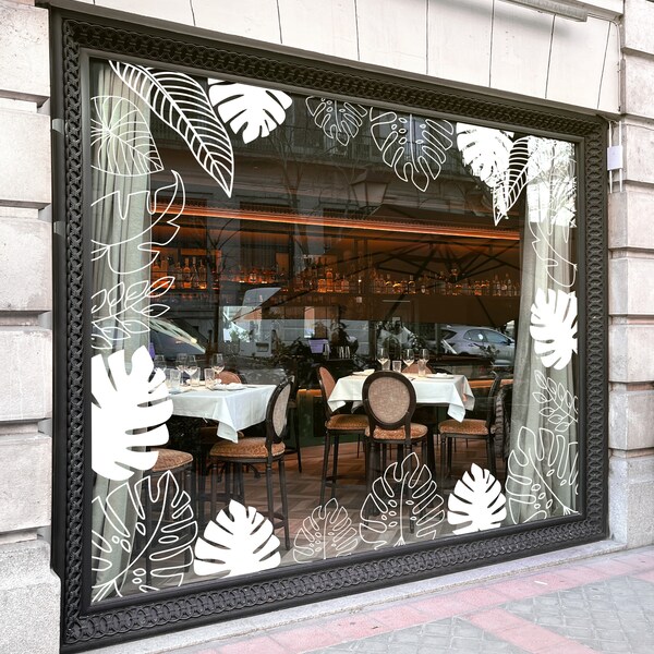 Tropical Leaf Decals - Etsy