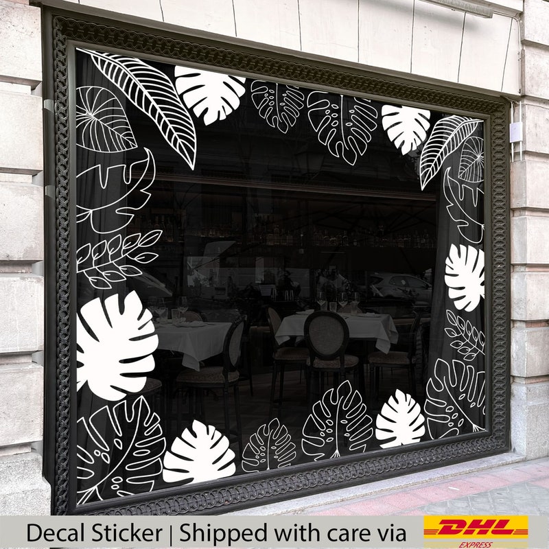 Tropical Leaf Decals - Etsy