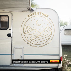 Personalized Vinyl Decal for Cars & Camper Vans - Custom Name Lettering ...