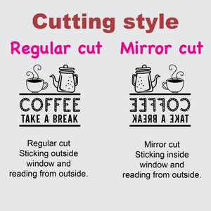 Coffee-themed Vinyl Window Art - Quirky Café Icons Sticker Set, Home ...