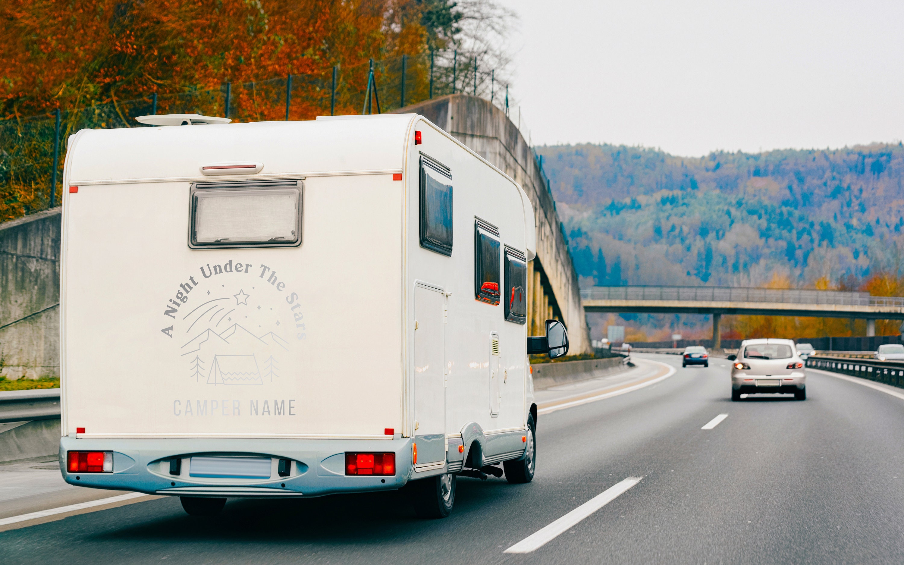 Mountains, Forests, & Combi Vans: the Ultimate Camping Decal for Cars ...