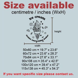 Personalised Text Ice Cream Shop on Window and Wall for Business ...