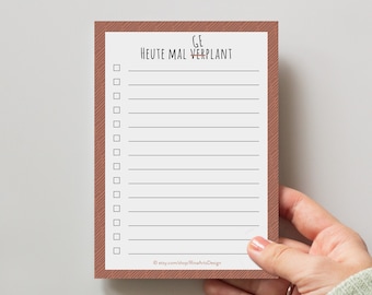 To-Do Liste Din A6 – 25 Blatt – Notizblock – Aufgabenliste ...