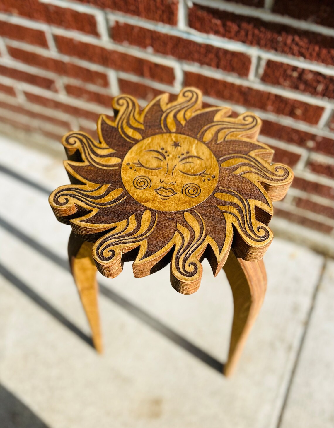 Sun Stand Plant Stand Indoor Planter Wood Plant Stand - Etsy