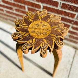 Sun Stand, Plant Stand, Indoor Planter, Wood Plant Stand, Garden Decor ...