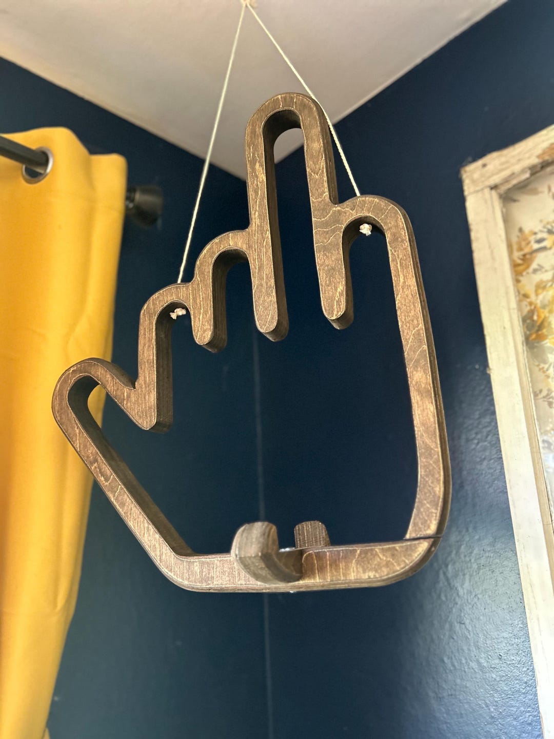 NOT the Middle Finger, Engagement Plant Hanger, Plant Stand, Hanging ...