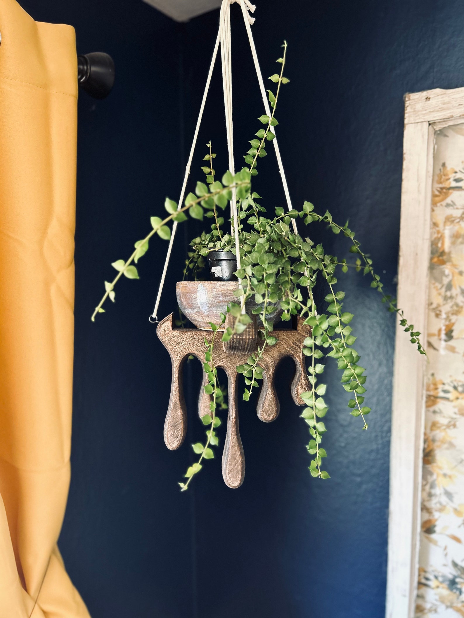 Slippy Drippy, Plant Hanger, Plant Stand, Plant Shelf, Plant Decor ...