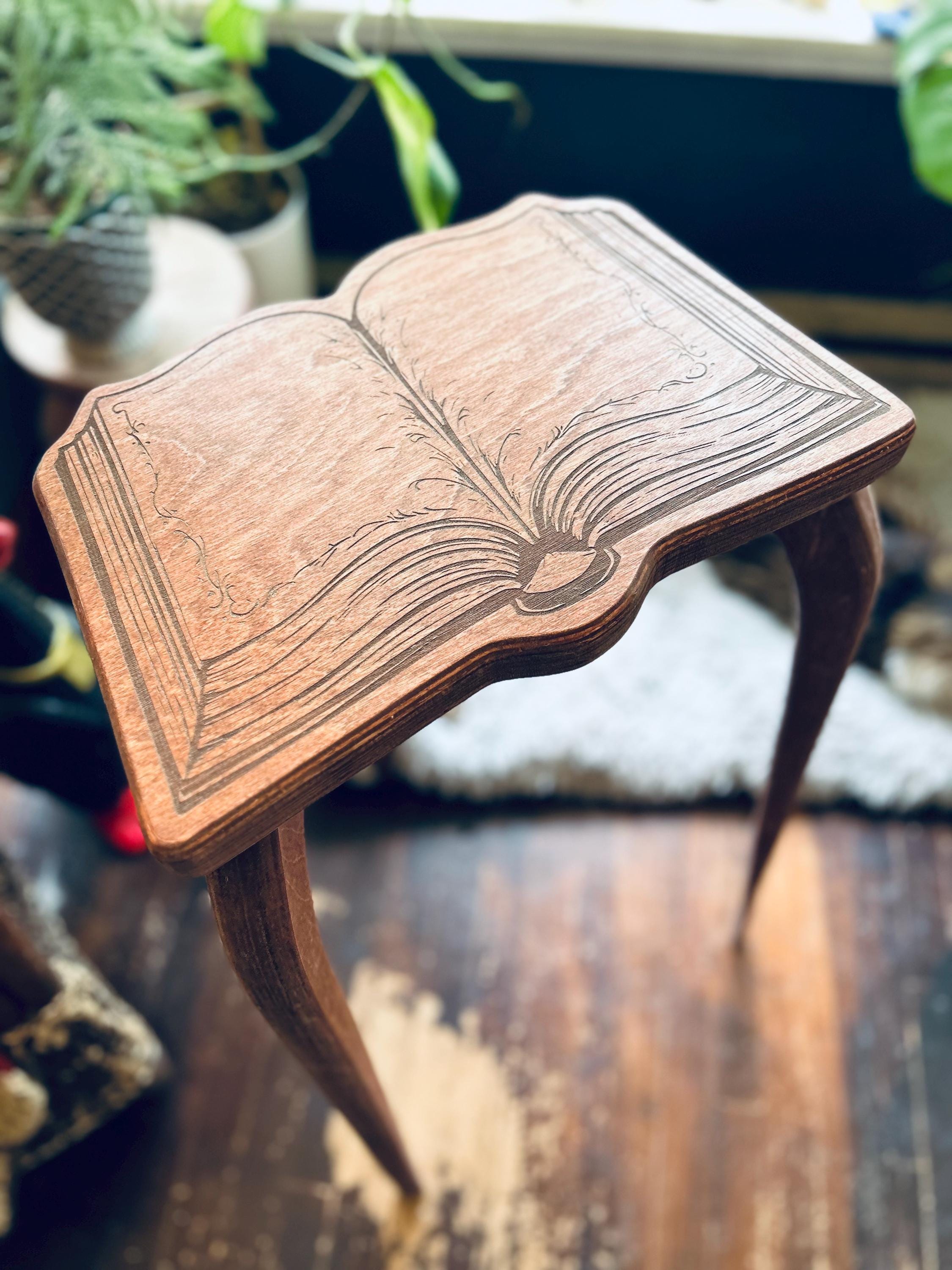 Book, Plant Stand, Plant Stool, Side Table, Boho Decor, Garden Decor ...