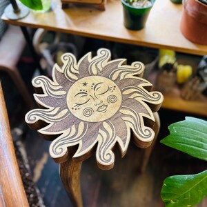 Sun Stand, Plant Stand, Indoor Planter, Wood Plant Stand, Garden Decor ...