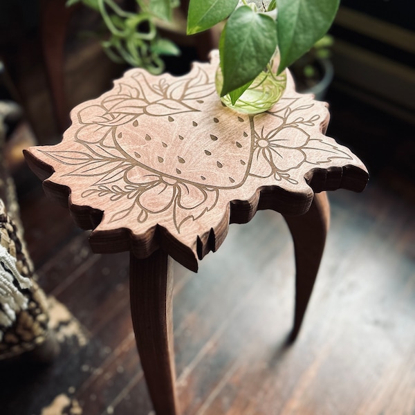 Strawberry Side Table - Etsy