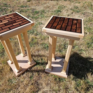 Side Tables, Wood Tables, End Table, Living Room, Home Decor, Plant ...