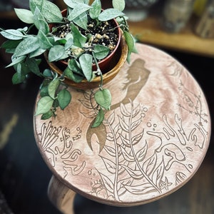Mermaid, Plant Stand, Indoor Planter, Side Table, Beach Decor, Ocean ...