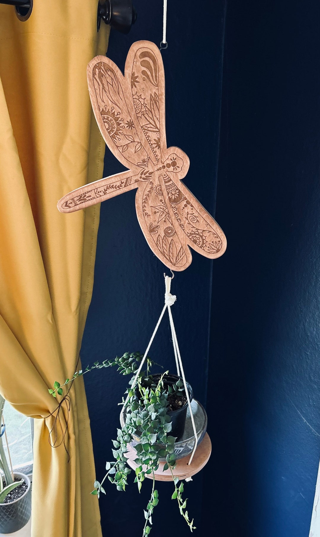 Dragonfly, Plant Hanger, Plant Stand, Plant Decor, Gift for Plant Lover ...