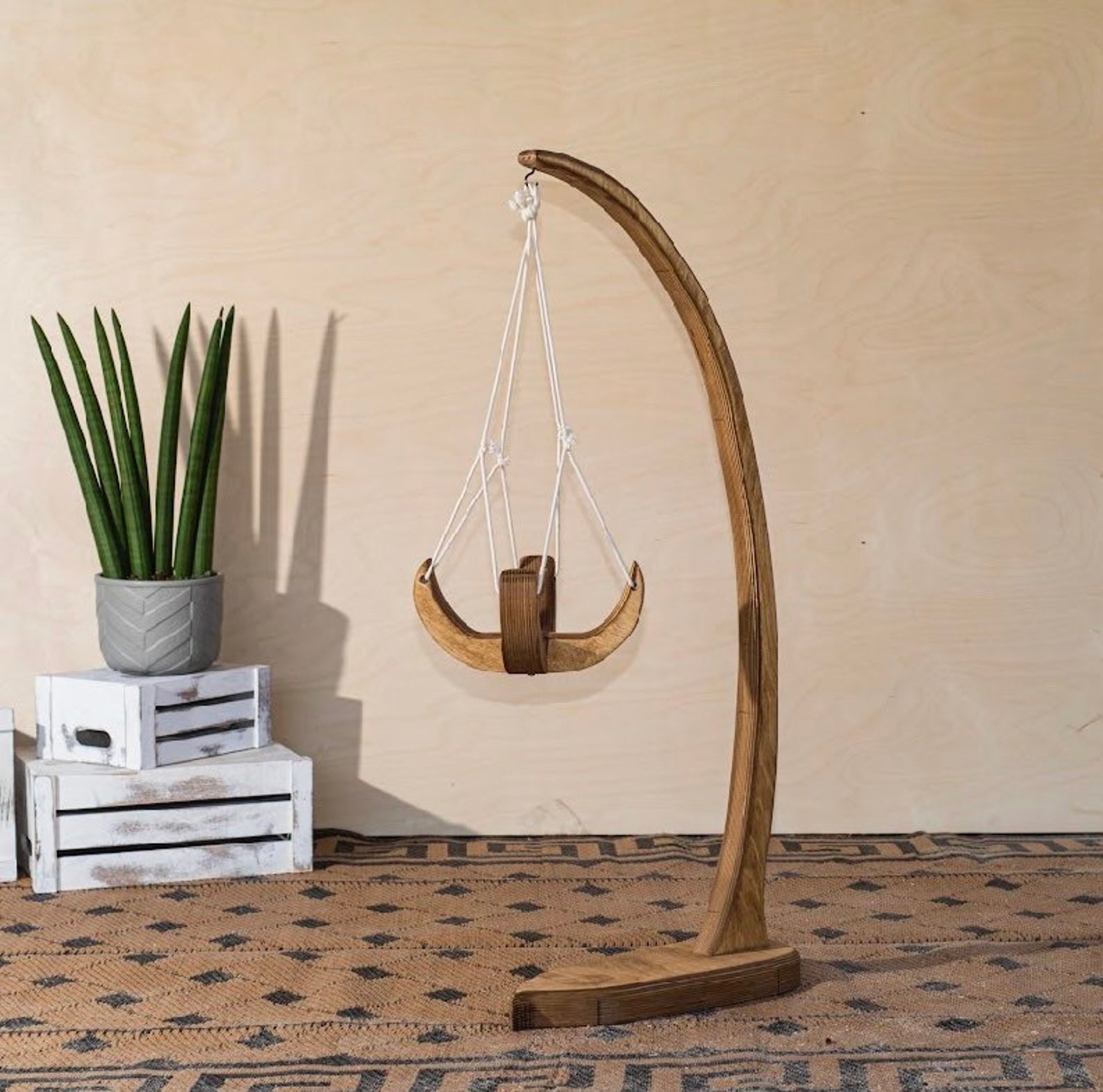 Hanging Plant Stand Plant Stand Plant Basket Wood Plant - Etsy