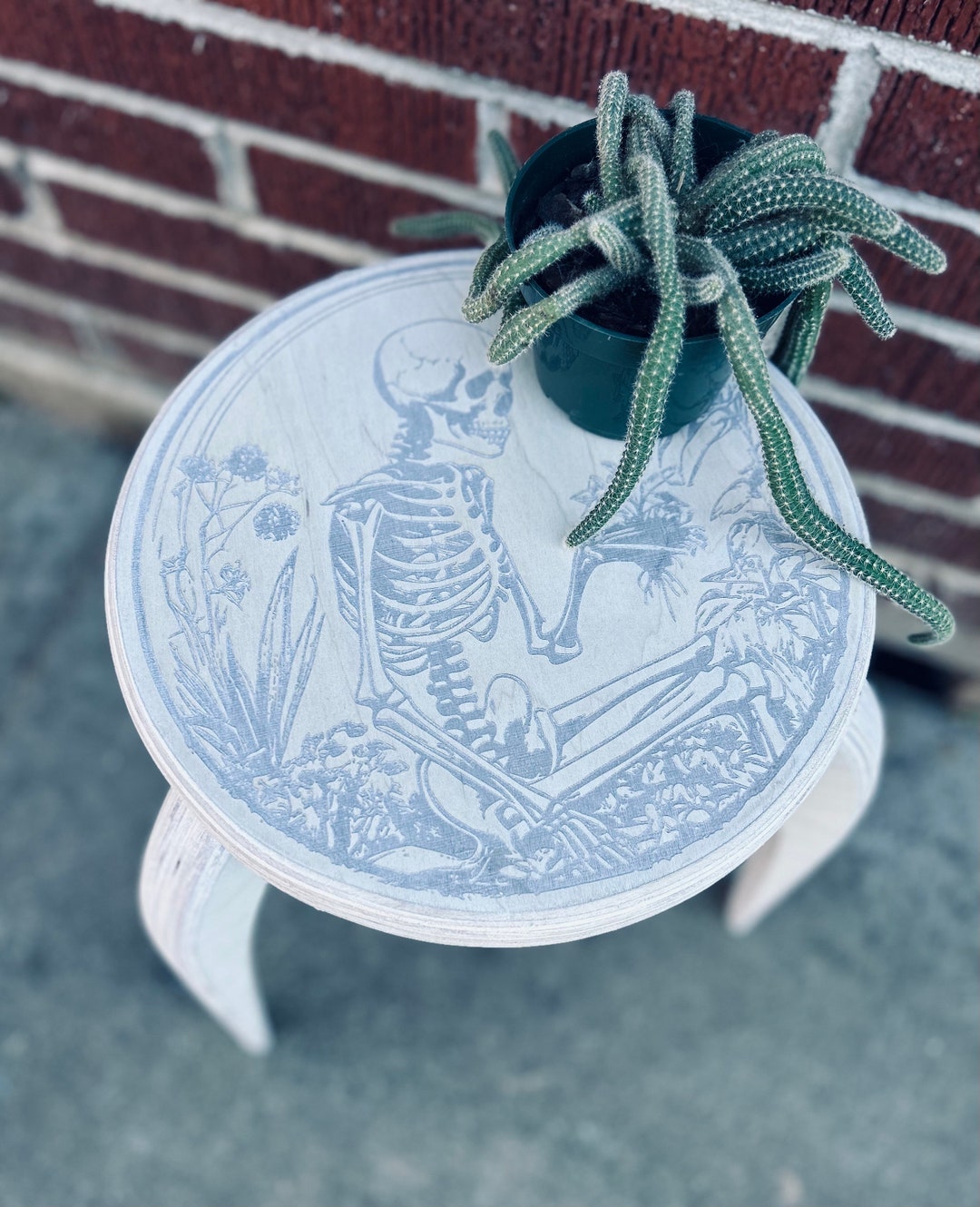 Boney Joe, Plant Stand, Skeleton, Side Table, Boho Decor, Garden Decor ...