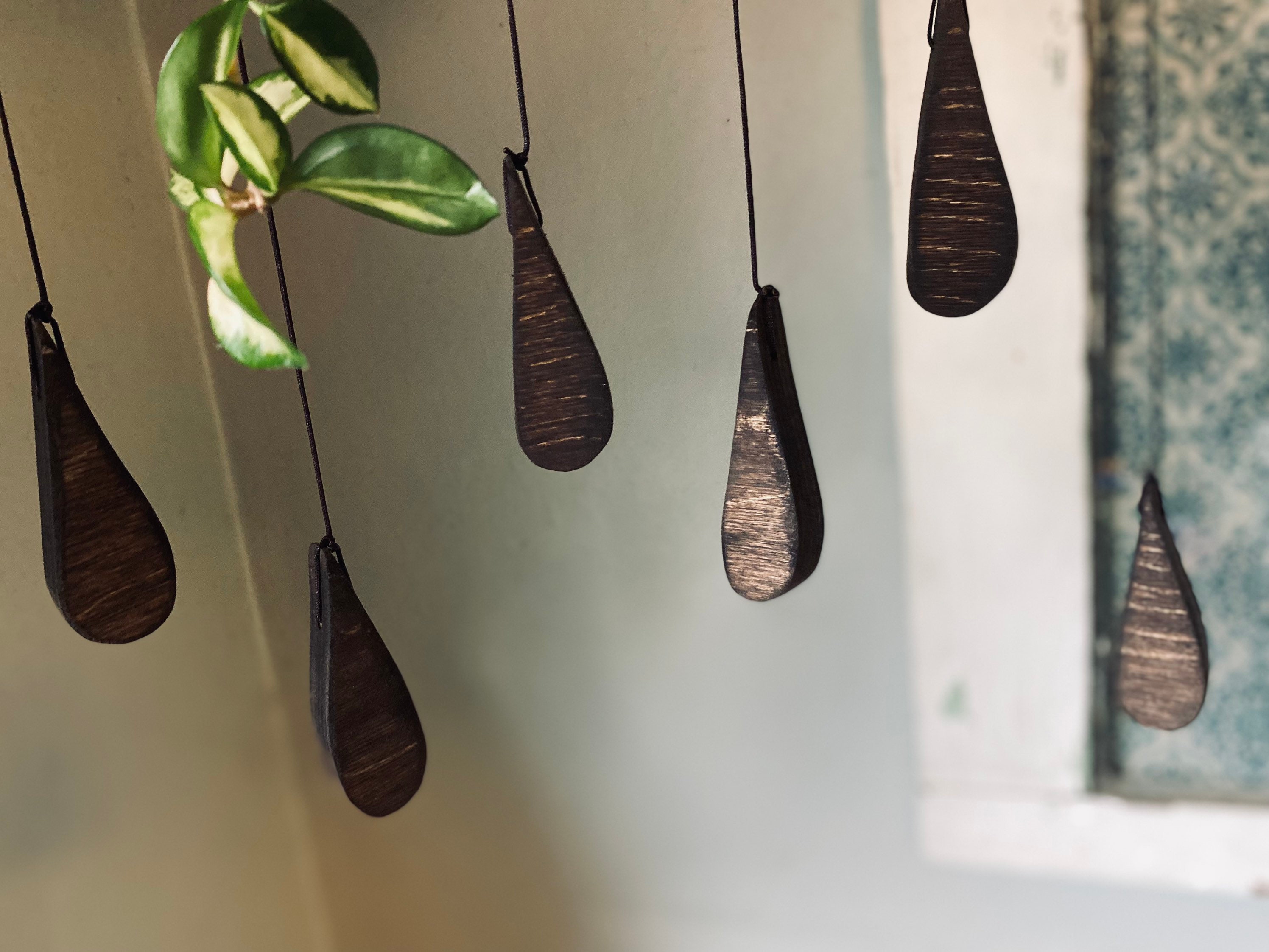 Rain Cloud Plant Hanger Indoor Planter Wood Hanger Plant - Etsy