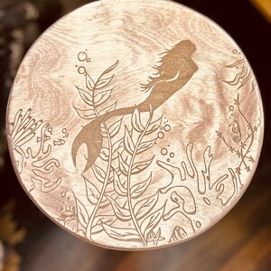 Mermaid, Plant Stand, Indoor Planter, Side Table, Beach Decor, Ocean ...
