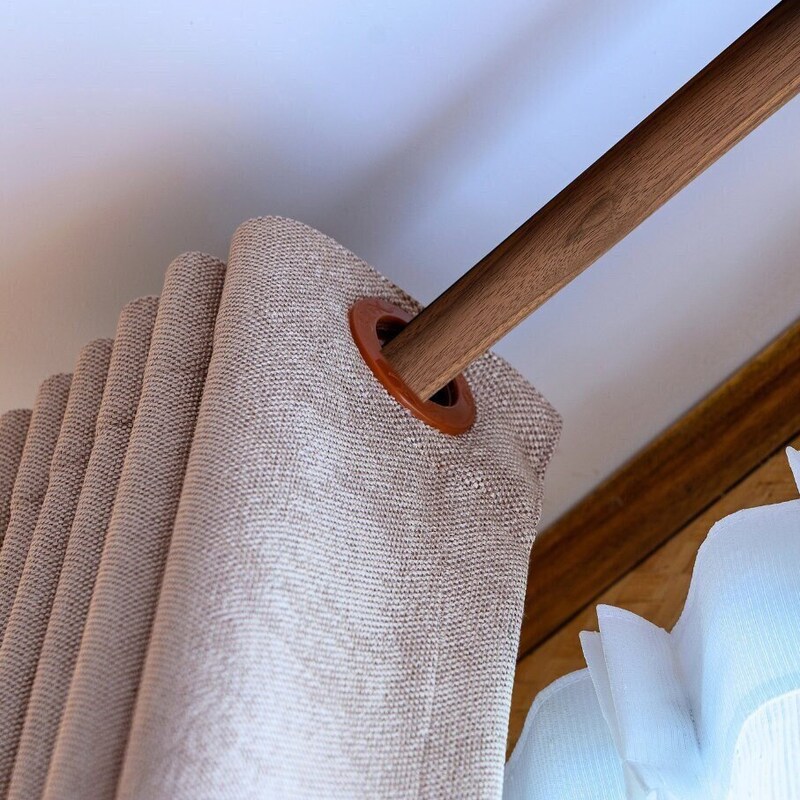 Wood Curtain Rod - Etsy