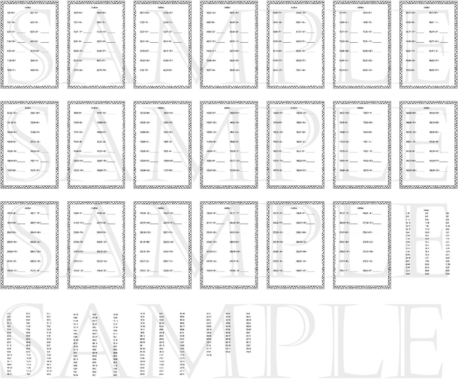 Math Printables Kids Worksheets Fun Math Worksheets Instant Download