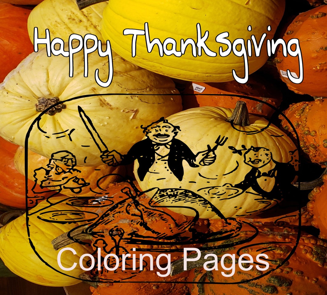 Printable Thanksgiving Coloring Pages Activity Pages For Etsy printable-thanksgiving-coloring-pages-activity-pages-for-etsy