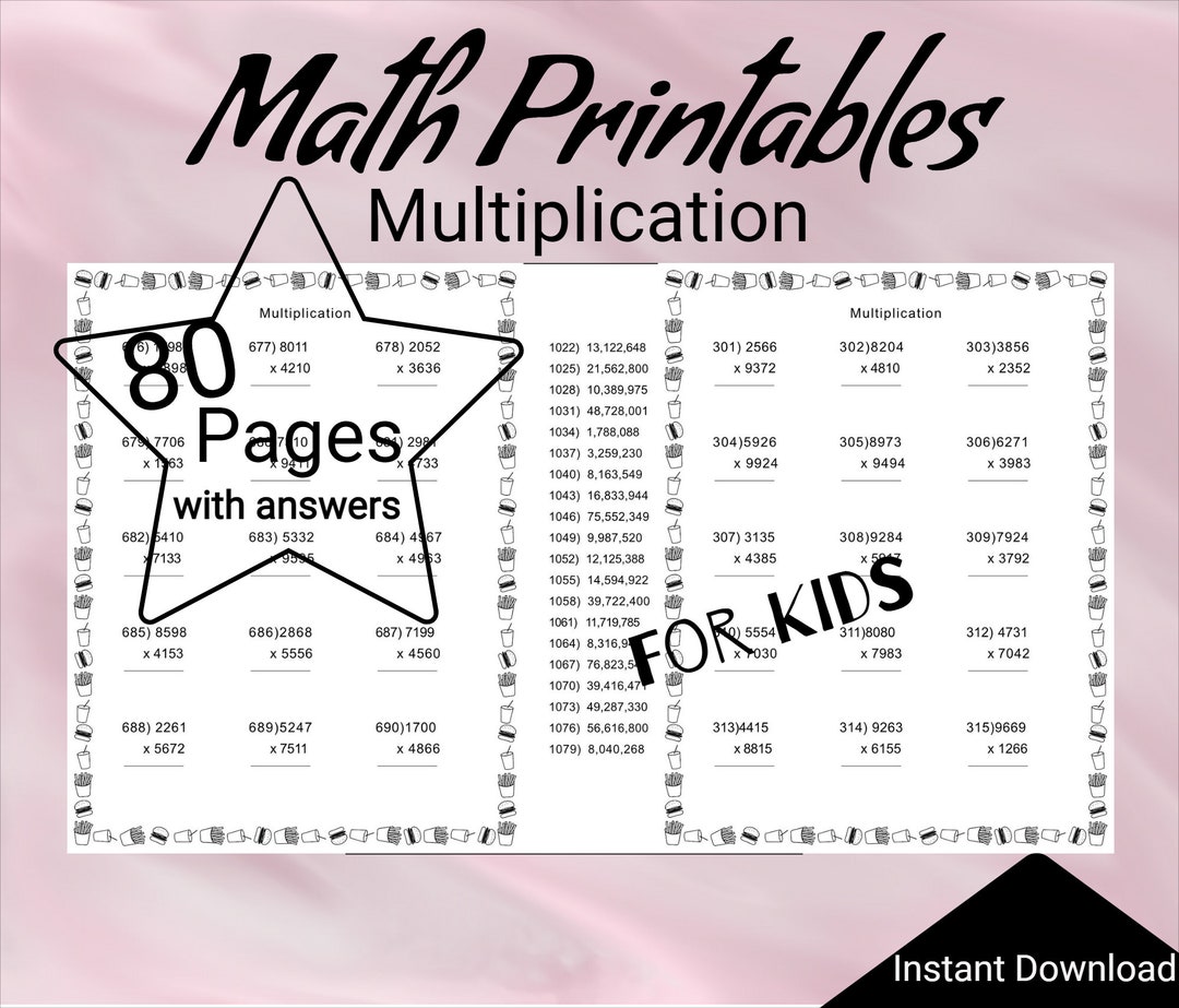 Activity for Kids, Math Printables, Multiplication Worksheets, Math Aid ...