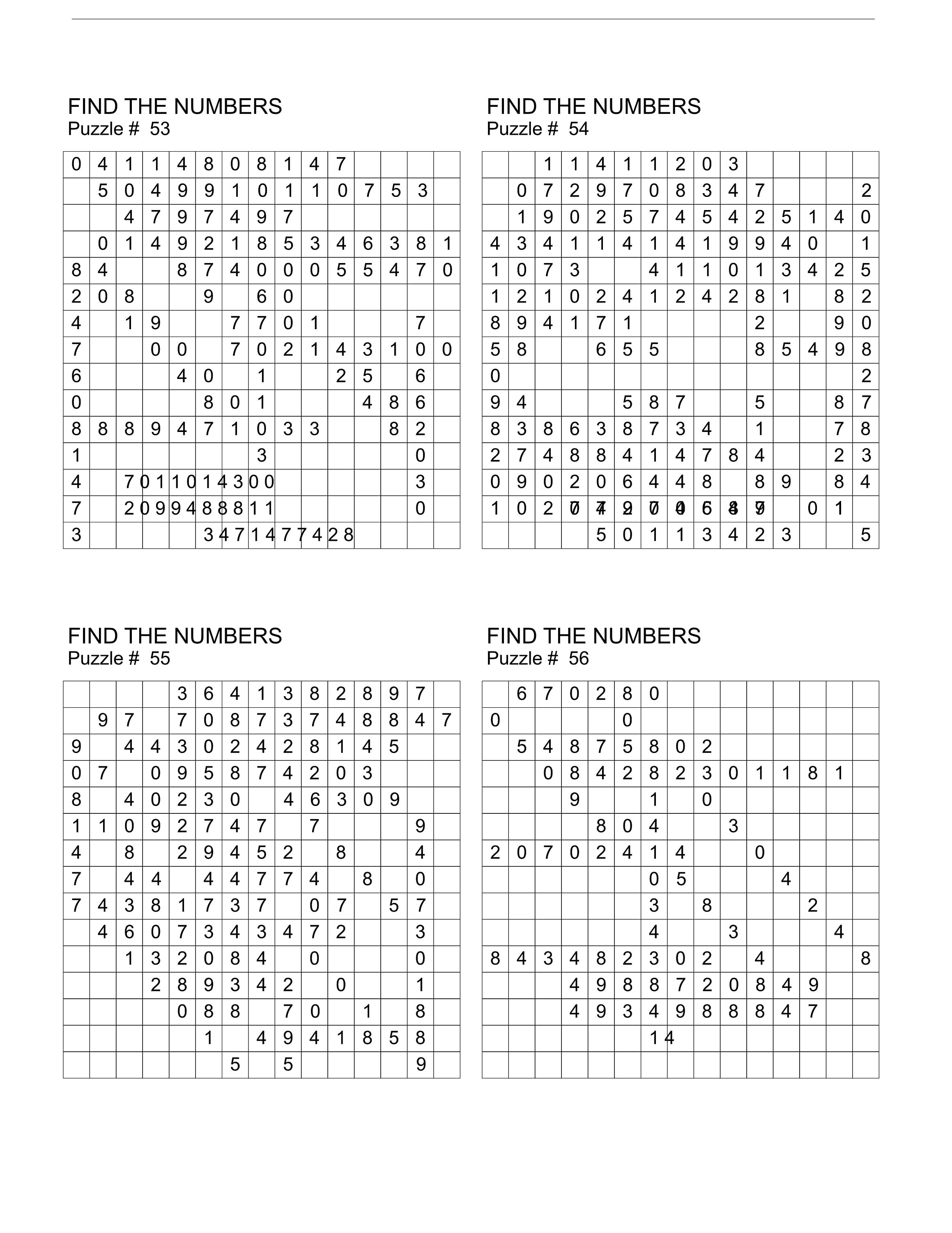 Activities, Brain Games, Numbers, Puzzles, Printables, Adults, Seniors ...