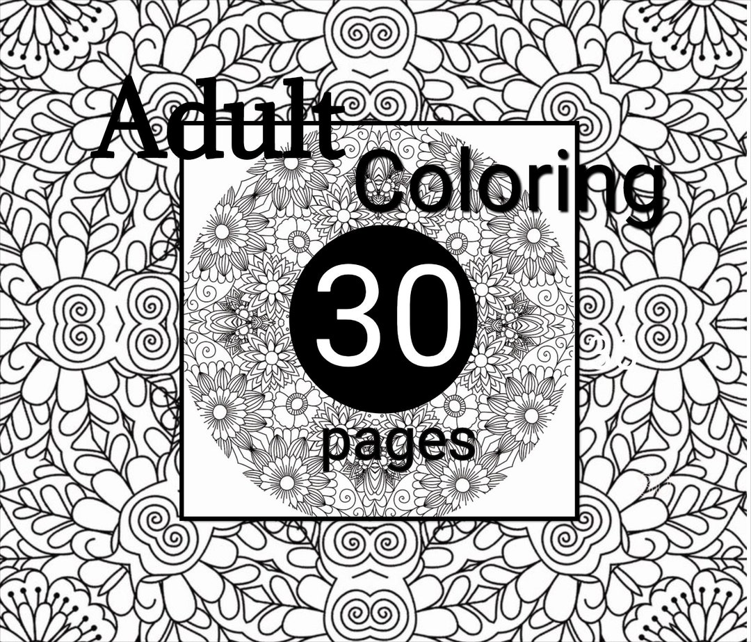 Adult Coloring Pages, Adult Activity Printables, Adult Activities ...
