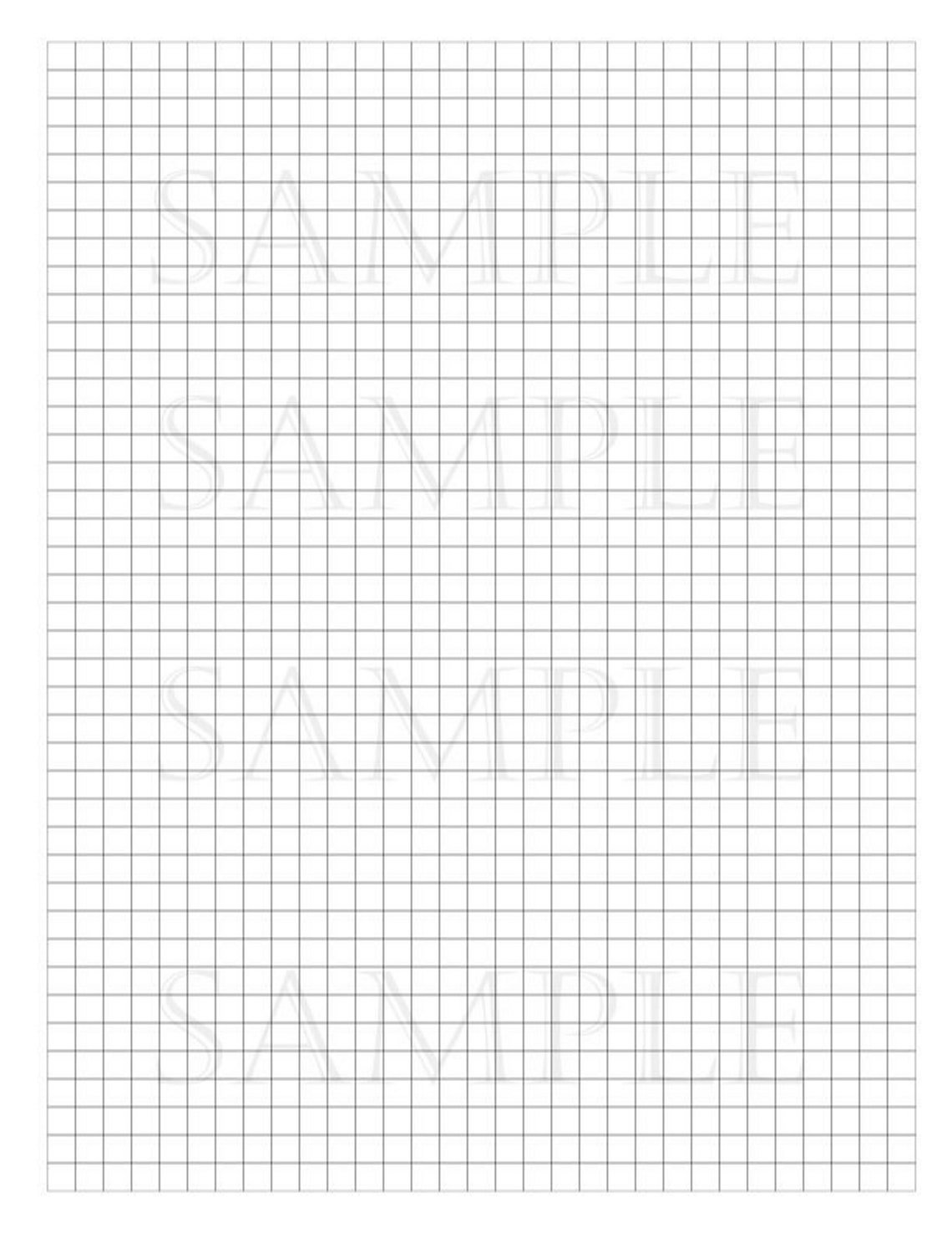 Graph Paper Printable, Graph Paper Sheets, Instant Download, Pdf, Png ...