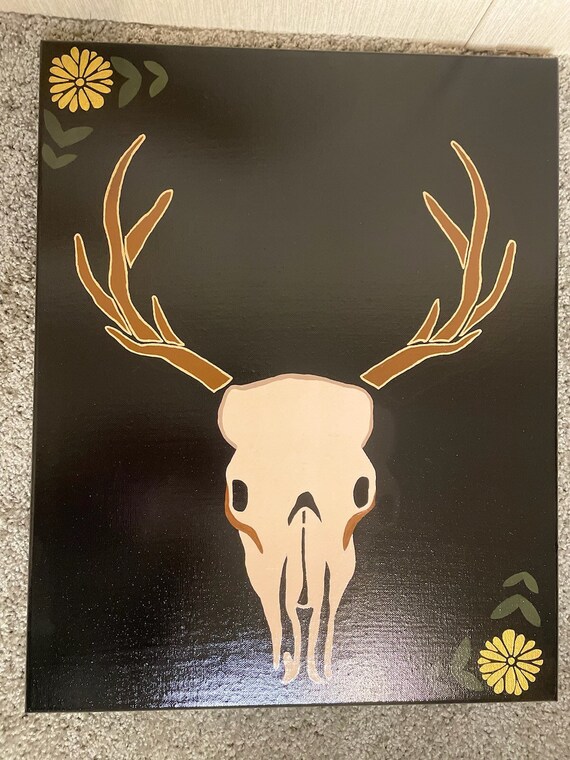 Deer Skull Painting