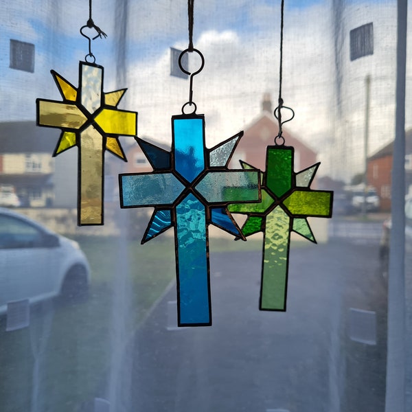 Stained Glass Cross - Etsy