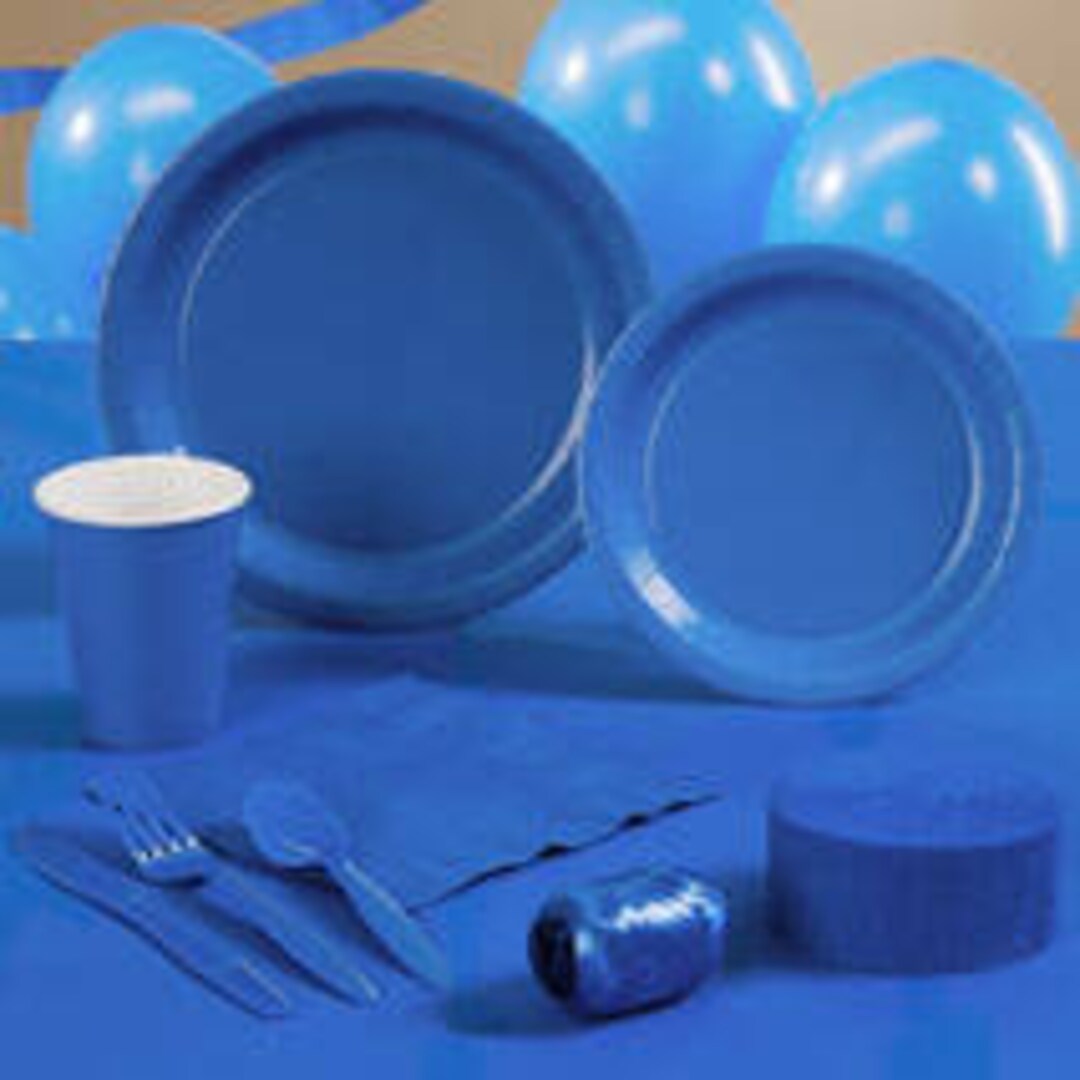 Navy Blue Partyware | Girls Boy Birthday Party | Party Supplies | Navy ...