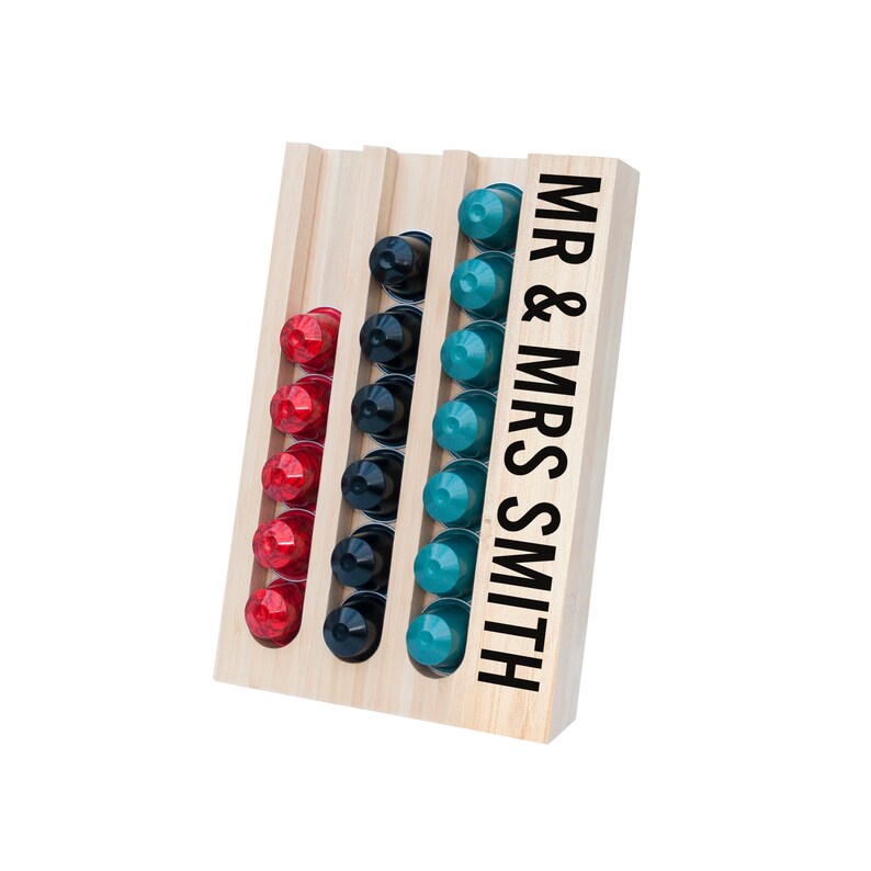 Personalised Bamboo Nespresso Coffee Pod Holder Coffee Lover - Etsy UK