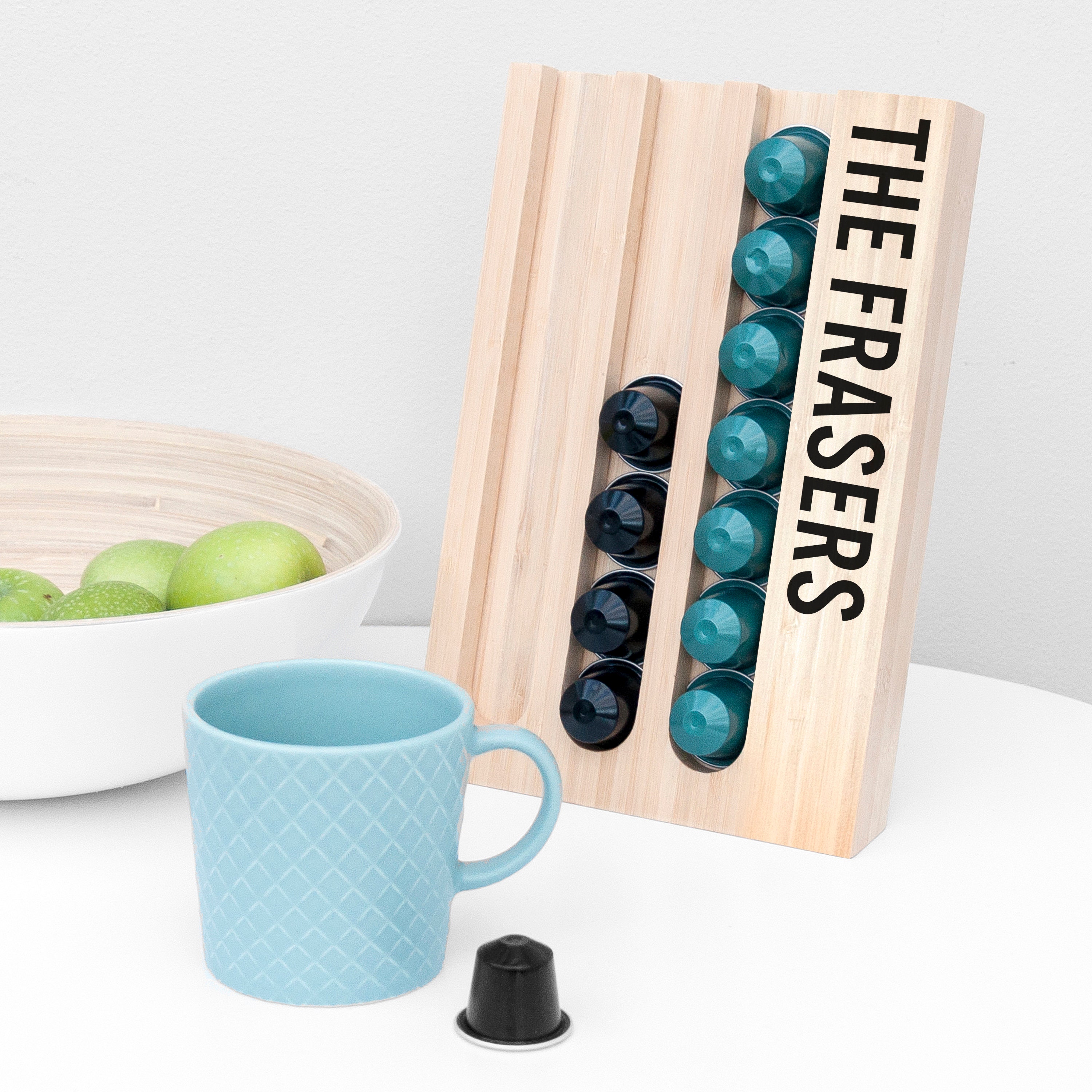 Personalised Bamboo Nespresso Coffee Pod Holder Coffee Lover - Etsy UK