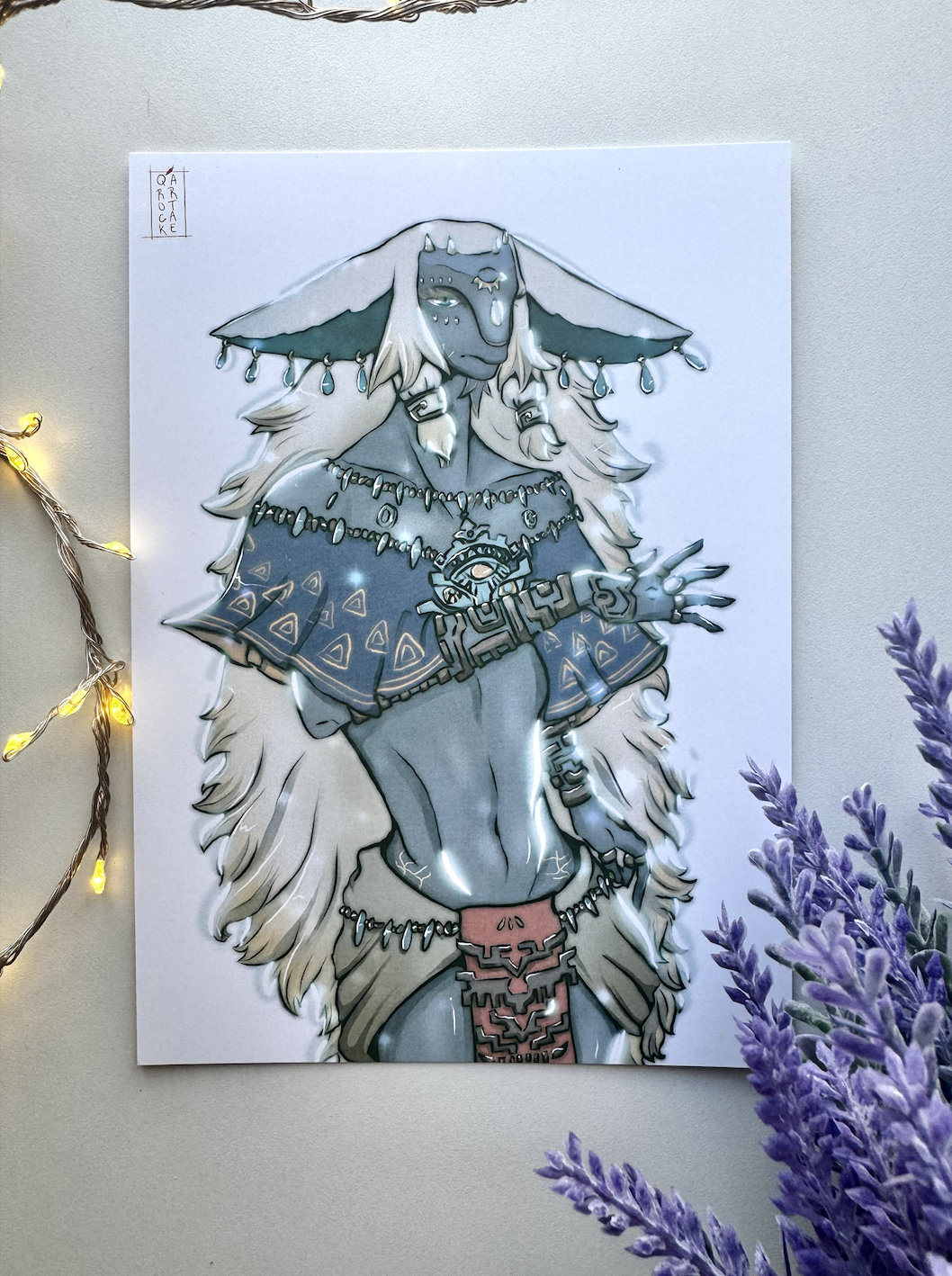 Rauru Holographic 5x7 Zelda Tears of the Kingdom Cardstock Print - Etsy