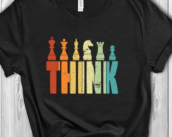 Chess Think T Shirt - Etsy