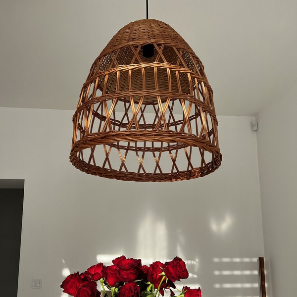 Bamboo Light Fixture - Etsy